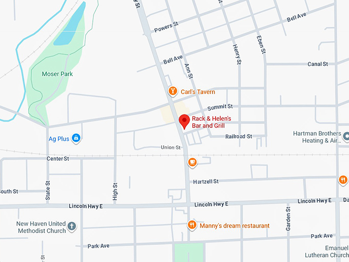 16. rack & helen's bar and grill map
