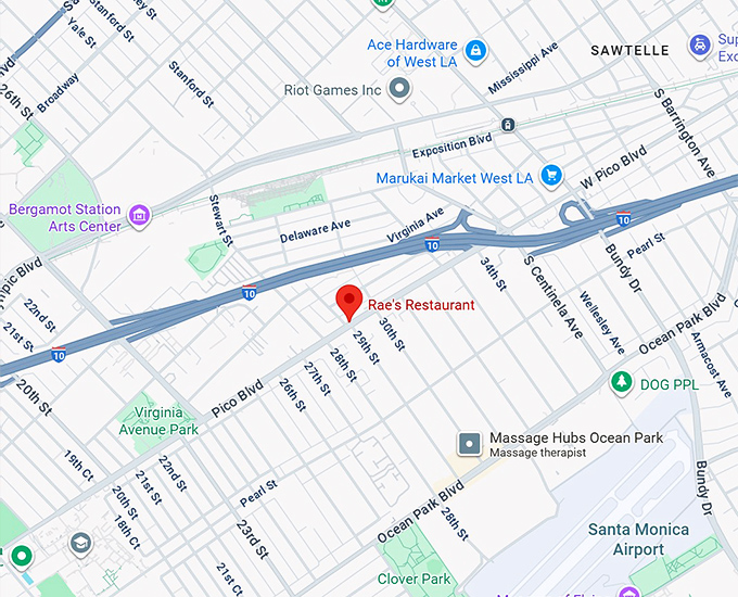 16. rae's restaurant map