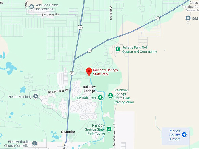 16. rainbow springs state park map