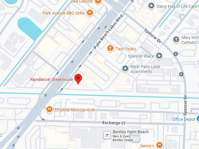 16. raindancer steakhouse map