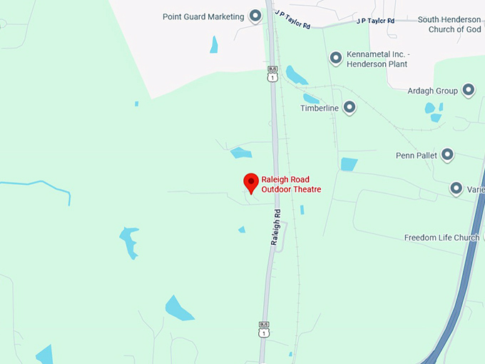 16. raleigh road outdoor theatre map