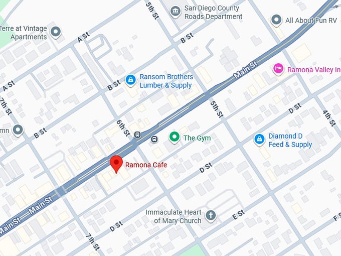 16. ramona cafe map