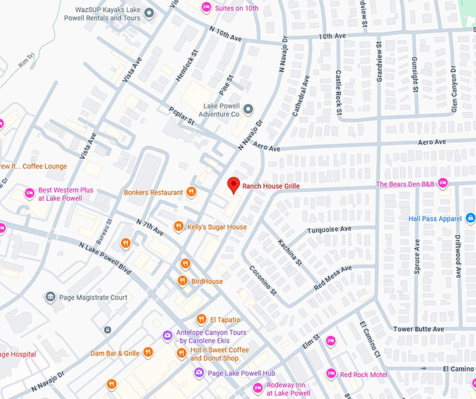 16. ranch house grille map