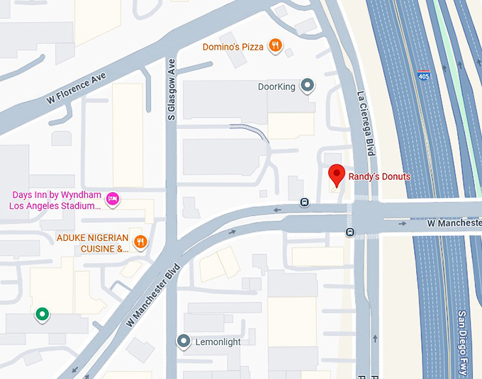 16. randy's donuts map