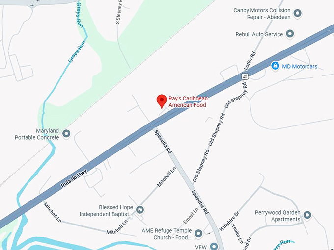 16. ray's caribbean american food map