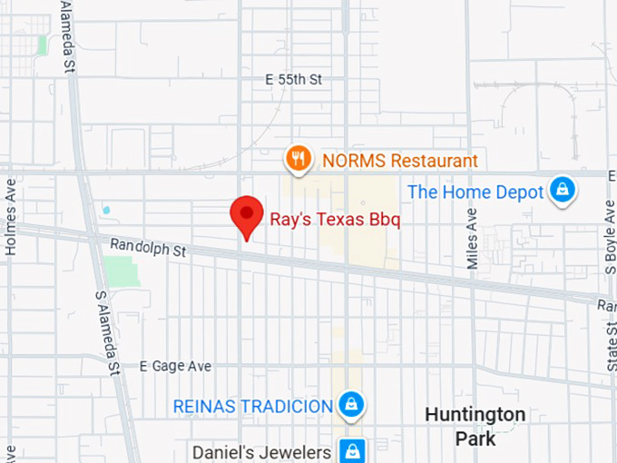 16. ray's texas bbq map