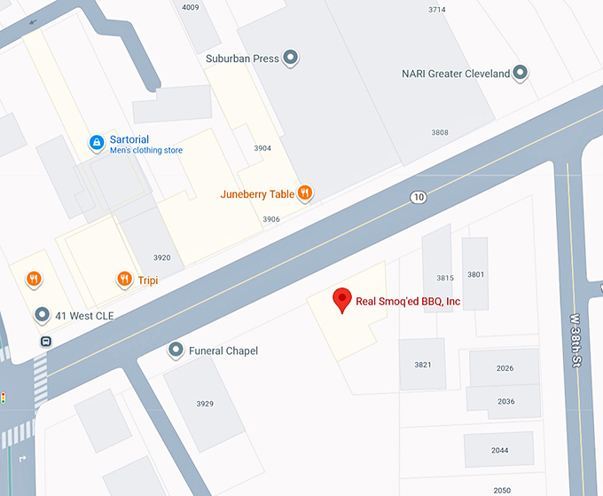 16. real smoq'ed bbq, inc. map