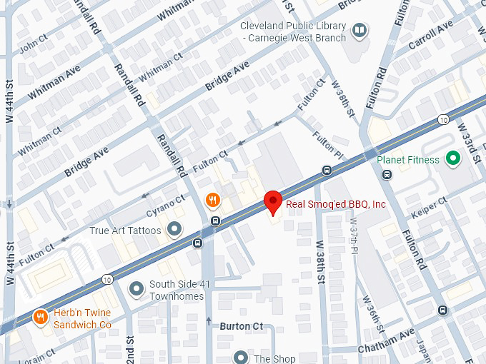 16. real smoq'ed bbq, inc. map