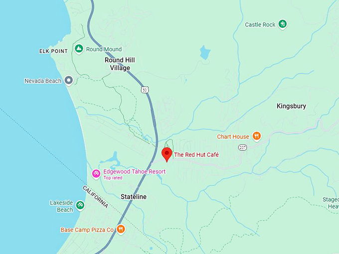 16. red hut caf&eacute; map