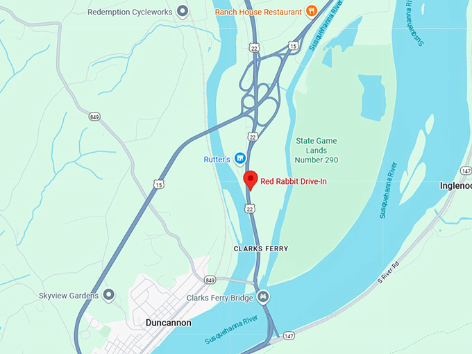 16. red rabbit drive in map