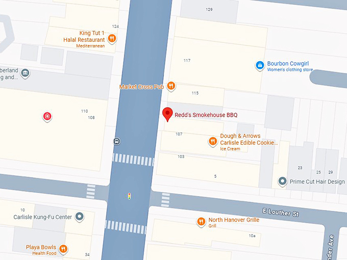 16. redd's smokehouse bbq map