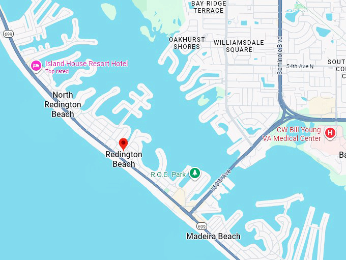 16. redington beach map