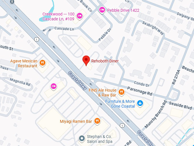 16. rehoboth diner map