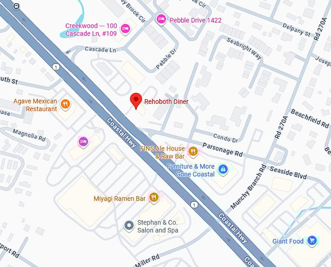 16. rehoboth diner map