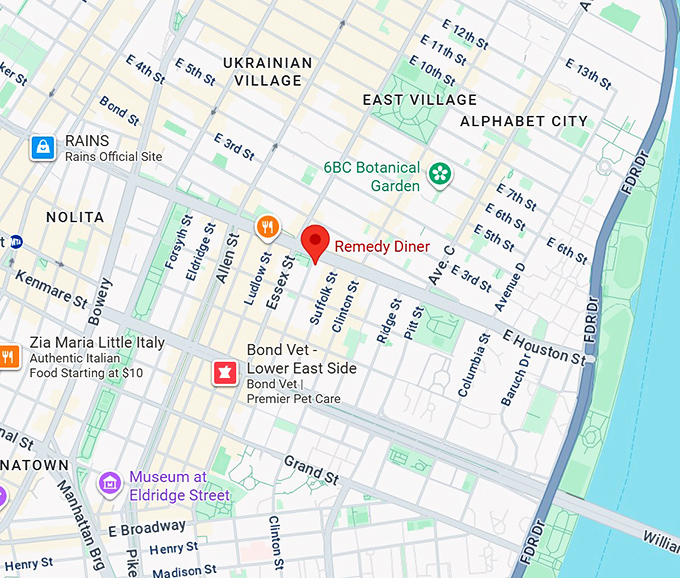 16. remedy diner map