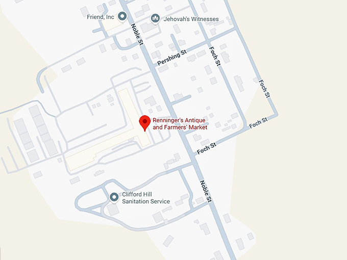 16. renninger's antique and farmers' market map