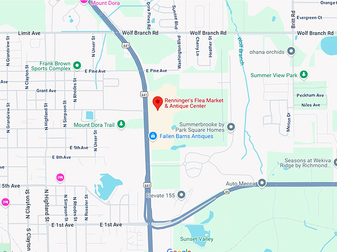 16. renninger's flea market & antique center map
