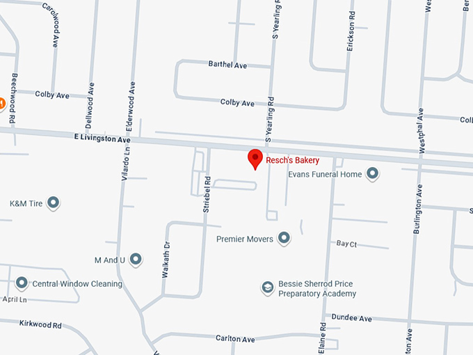 16. resch's bakery map