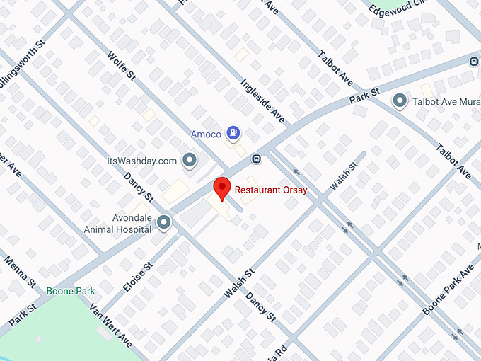 16. restaurant orsay map