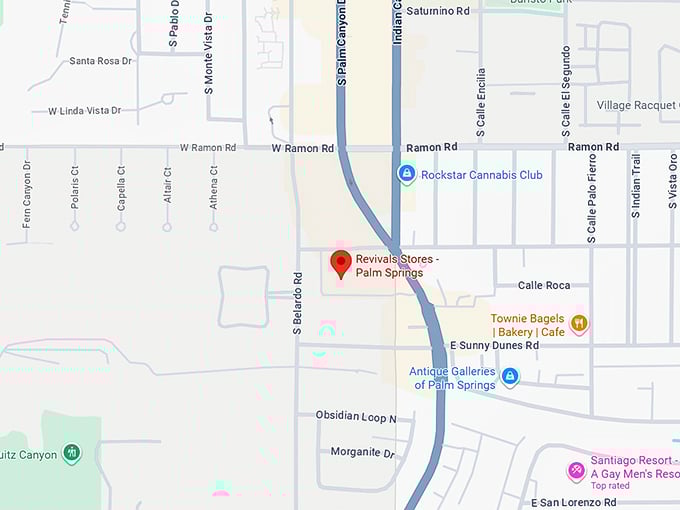 16. revivals stores palm springs map