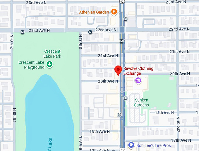 16. revolve clothing exchange map