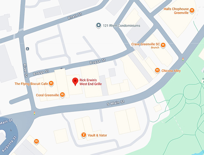 16. rick erwin's west end grille map