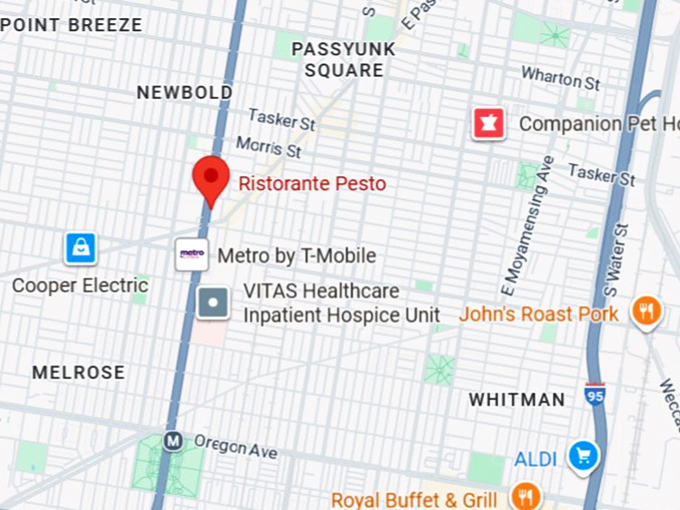 16. ristorante pesto map
