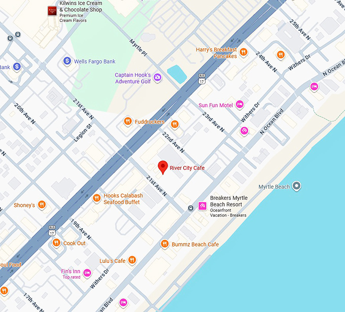 16. river city cafe (404 21st ave n) map