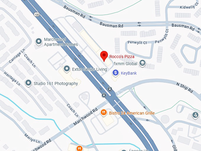 16. rocco's pizza map