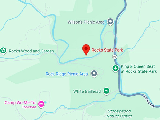 16. rocks state park map