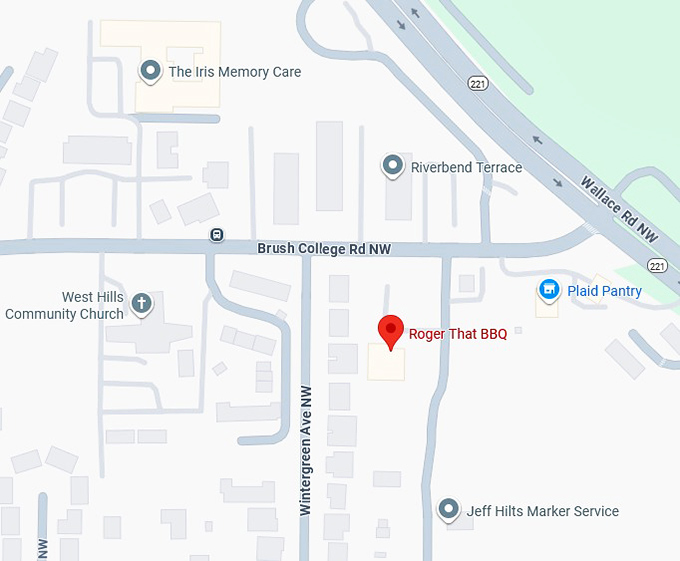 16. roger that bbq map