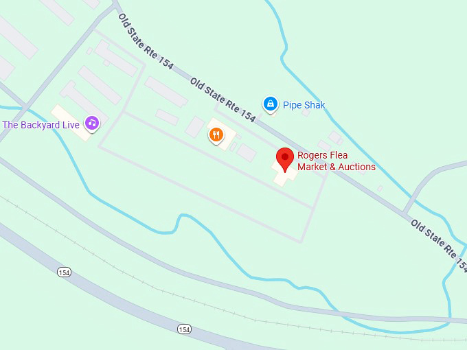 16. rogers flea market & auctions map