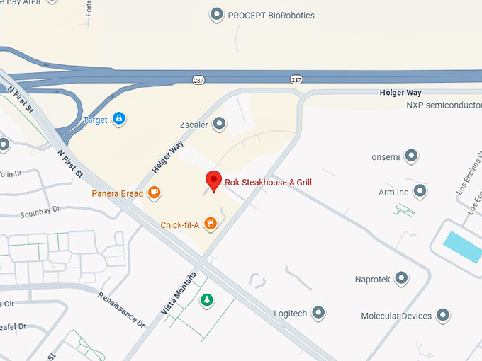 16. rok steakhouse & grill map