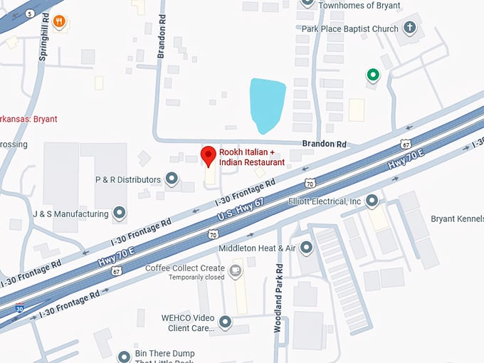 16. rookh italian + indian restaurant map