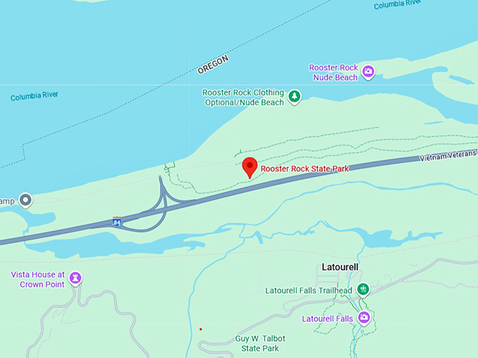 16. rooster rock state park map