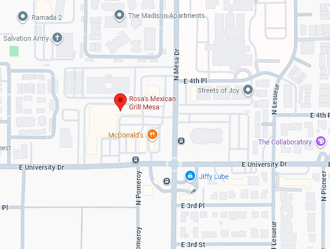 rosa's mexican grill map