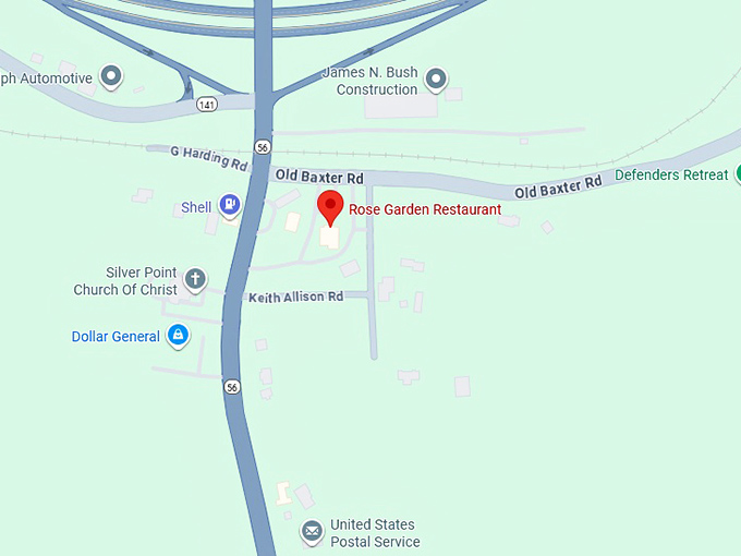 rose garden restaurant map