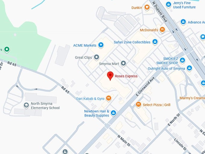 16. roses express map