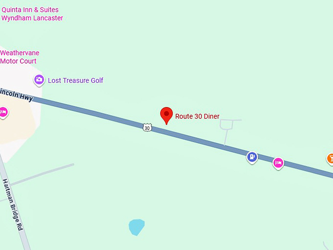 16. route 30 diner map