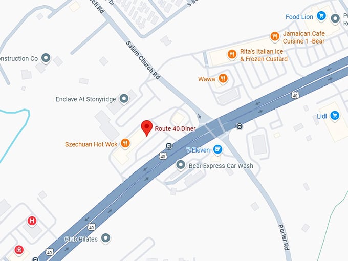 16. route 40 diner map