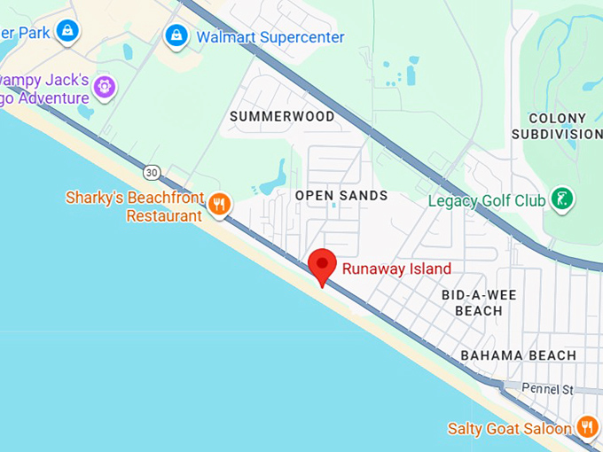 16. runaway island map