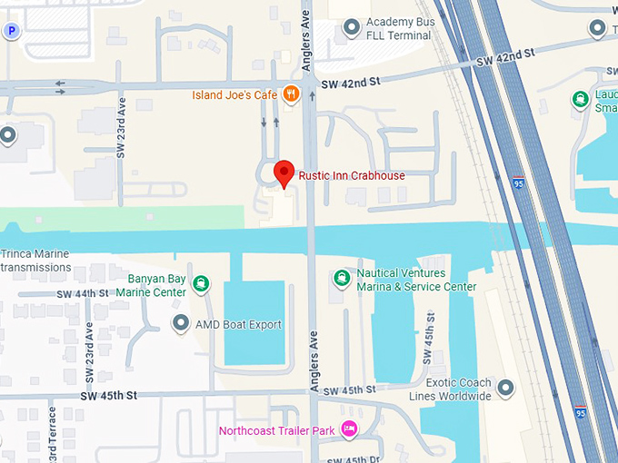 rustic inn crabhouse map