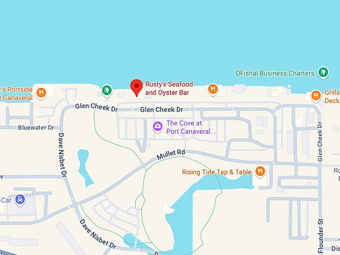16. rusty's seafood and oyster bar map