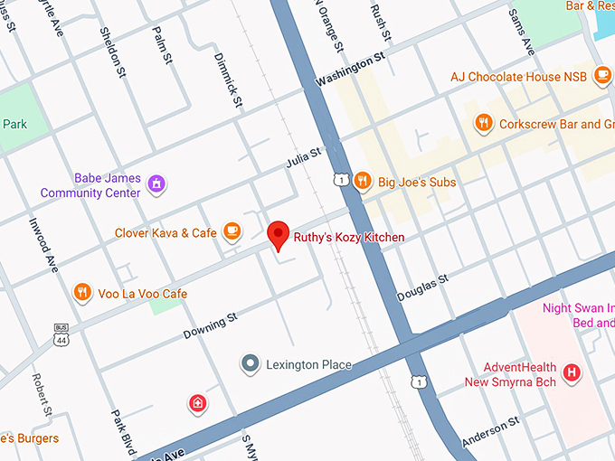 16. ruthy's kozy kitchen map