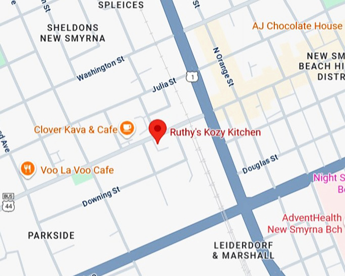16. ruthy's kozy kitchen map
