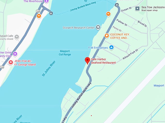 16. safe harbor seafood restaurant map