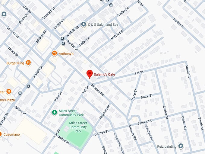 16. salerno's cafe map