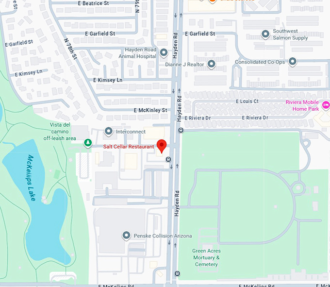 16. salt cellar restaurant map