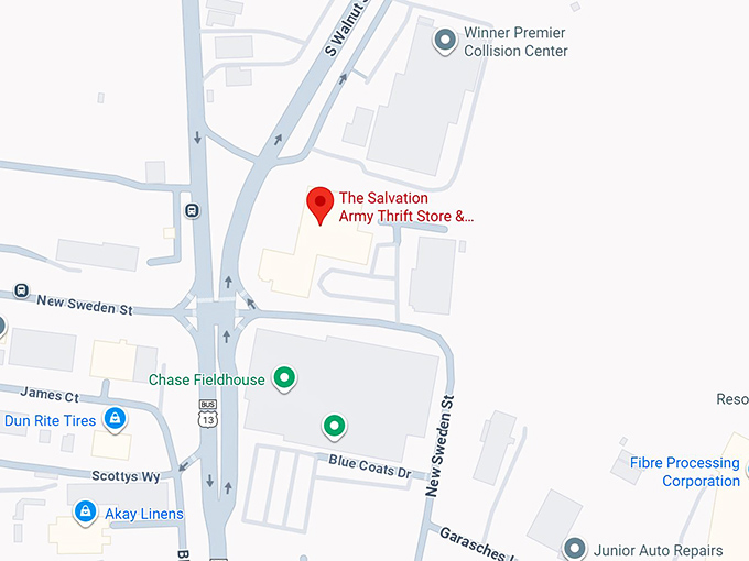 16. salvation army thrift store map