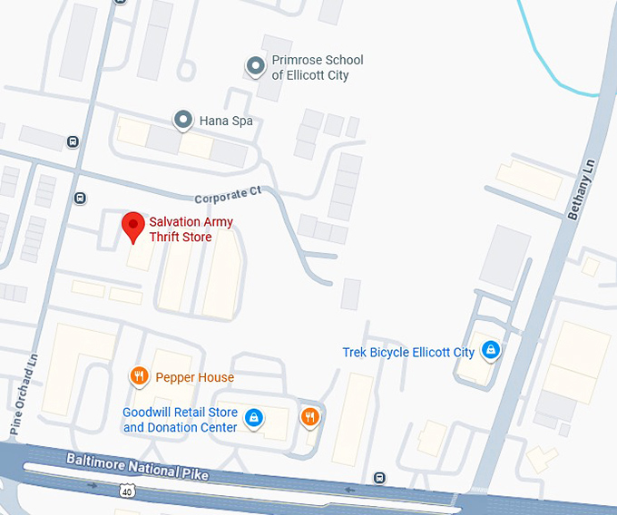 16. salvation army thrift store map